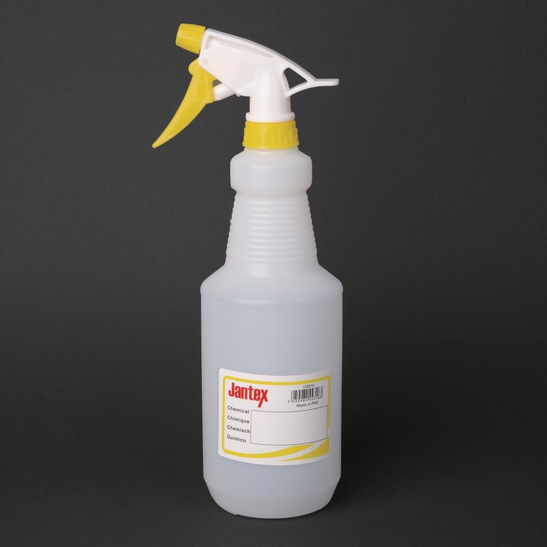 Jantex Colour Coded Spray Bottles Yellow 750ml - CD816