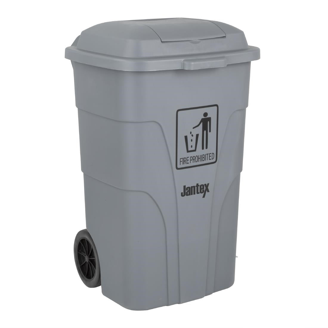 Jantex 120Ltr Wheelie Bin with Foot Pedal Grey - HC923