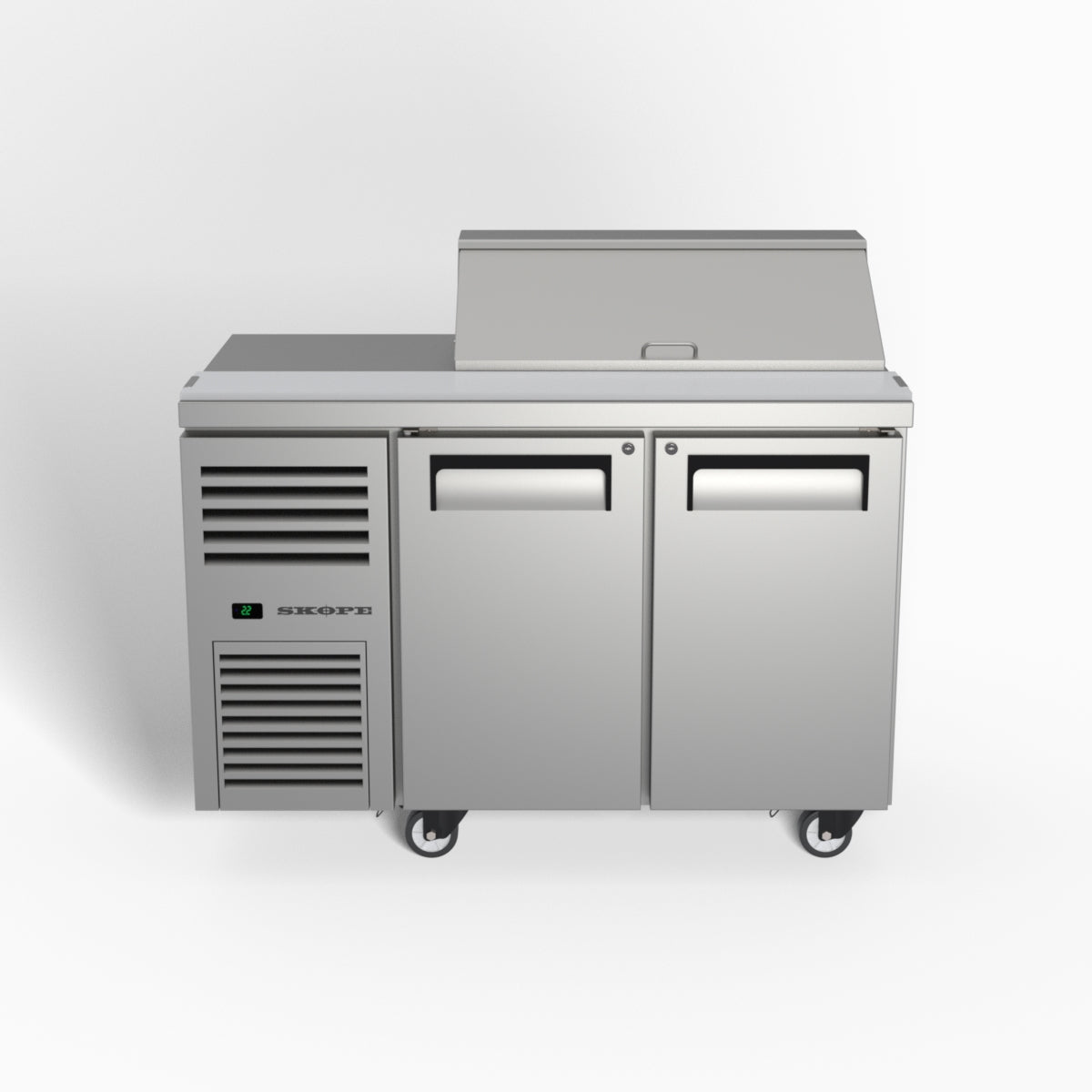 Skope ReFlex 2 Solid Door GN Compatible Salad Preparation Fridge 217L