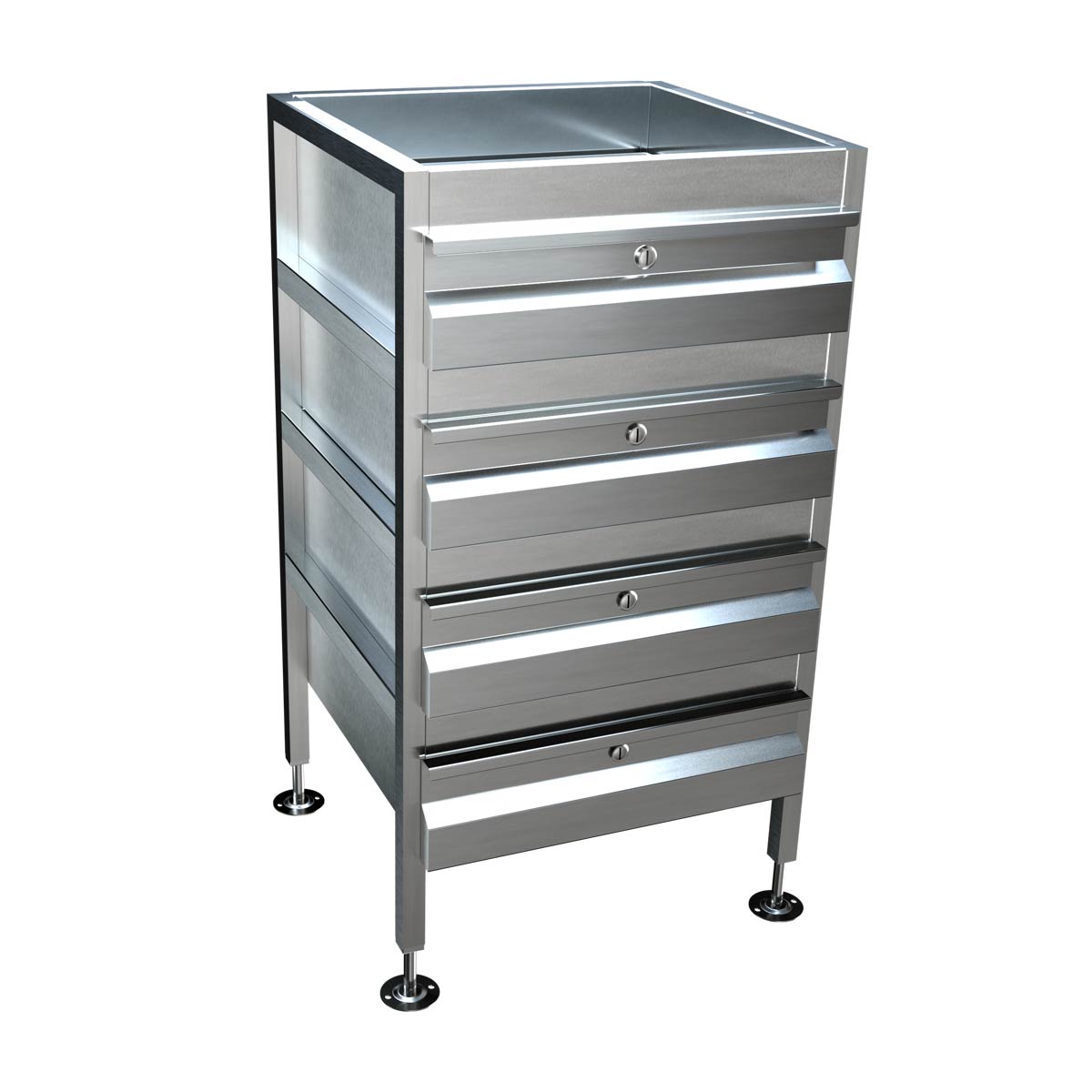 Freestanding 4 Drawer Unit - AB-4DRAW-L