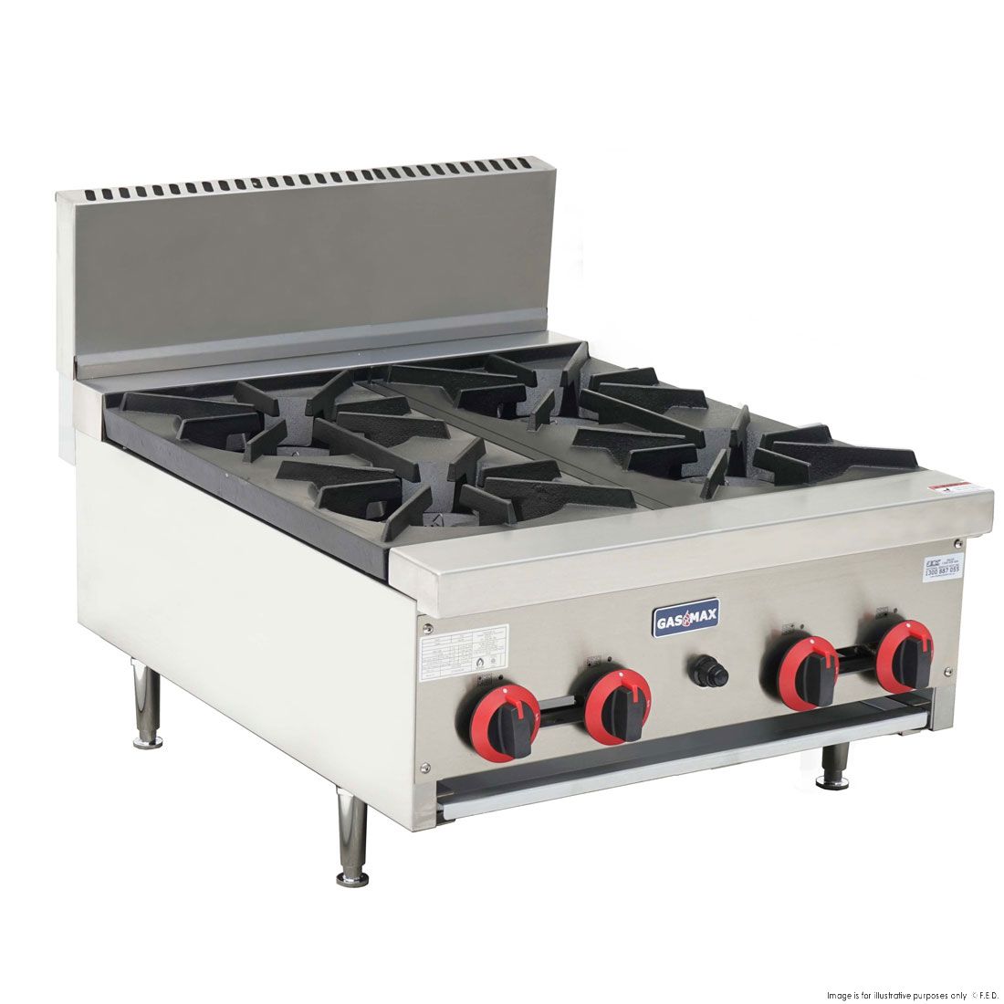 4 Burner Gas Cooktops - Commercial Kitchen Equipment | Restaurant ...