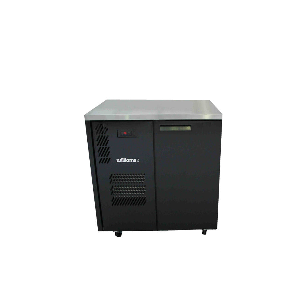 Williams Cameo - One Door Black Colorbond Under Counter Display Refrig
