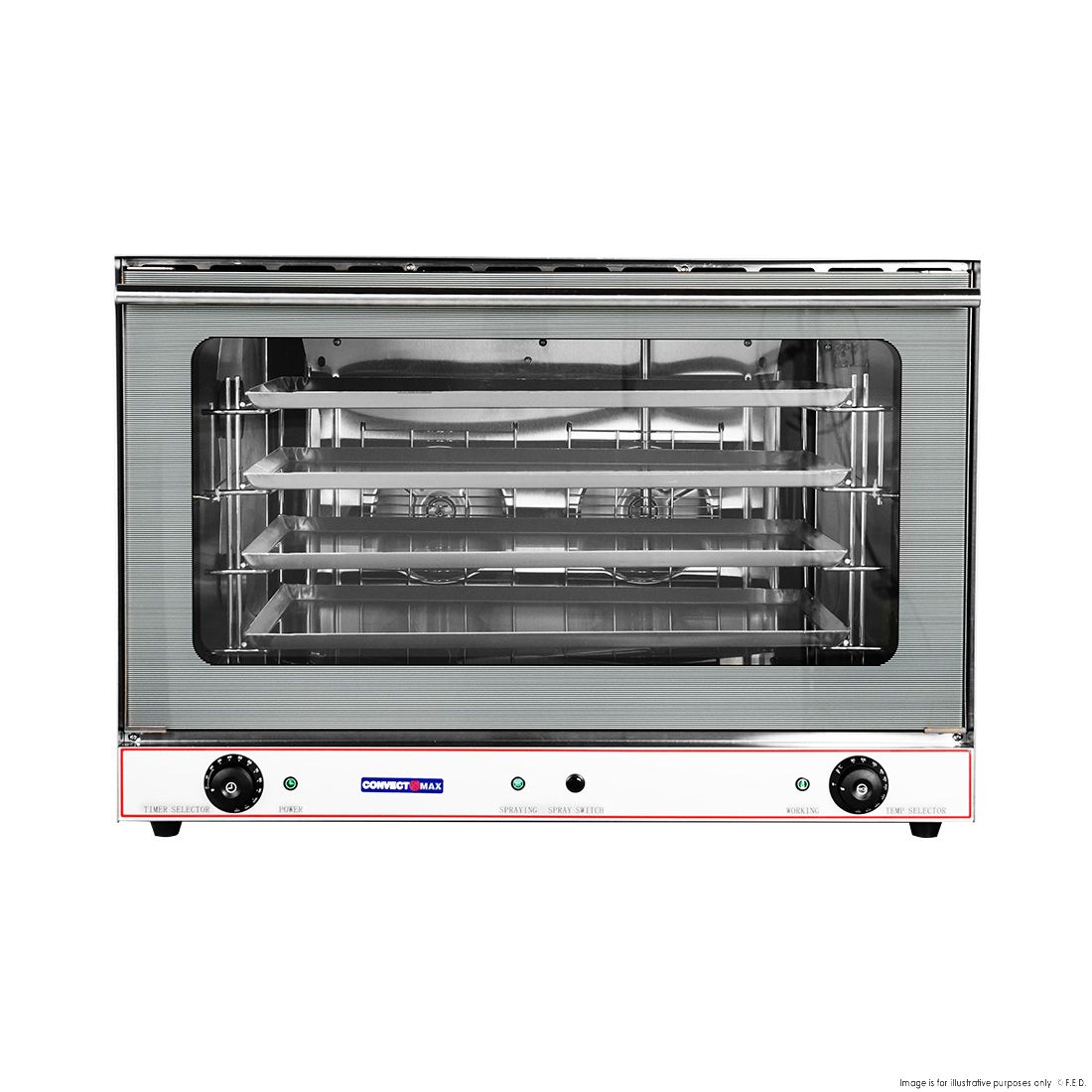 ConvectMAX Heavy Duty Stainless Steel Convection Oven W/ Press Button