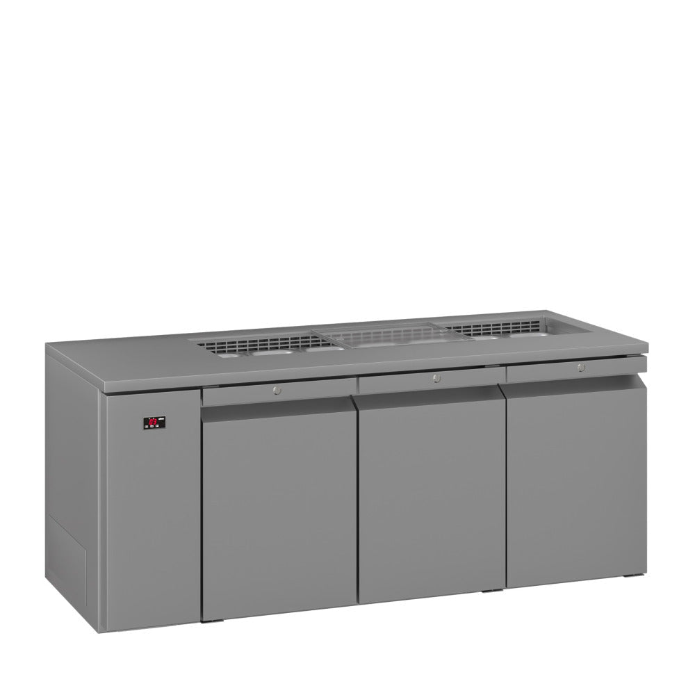 Williams Opal - Three Door Stainless Steel Remote Under Counter Refrig